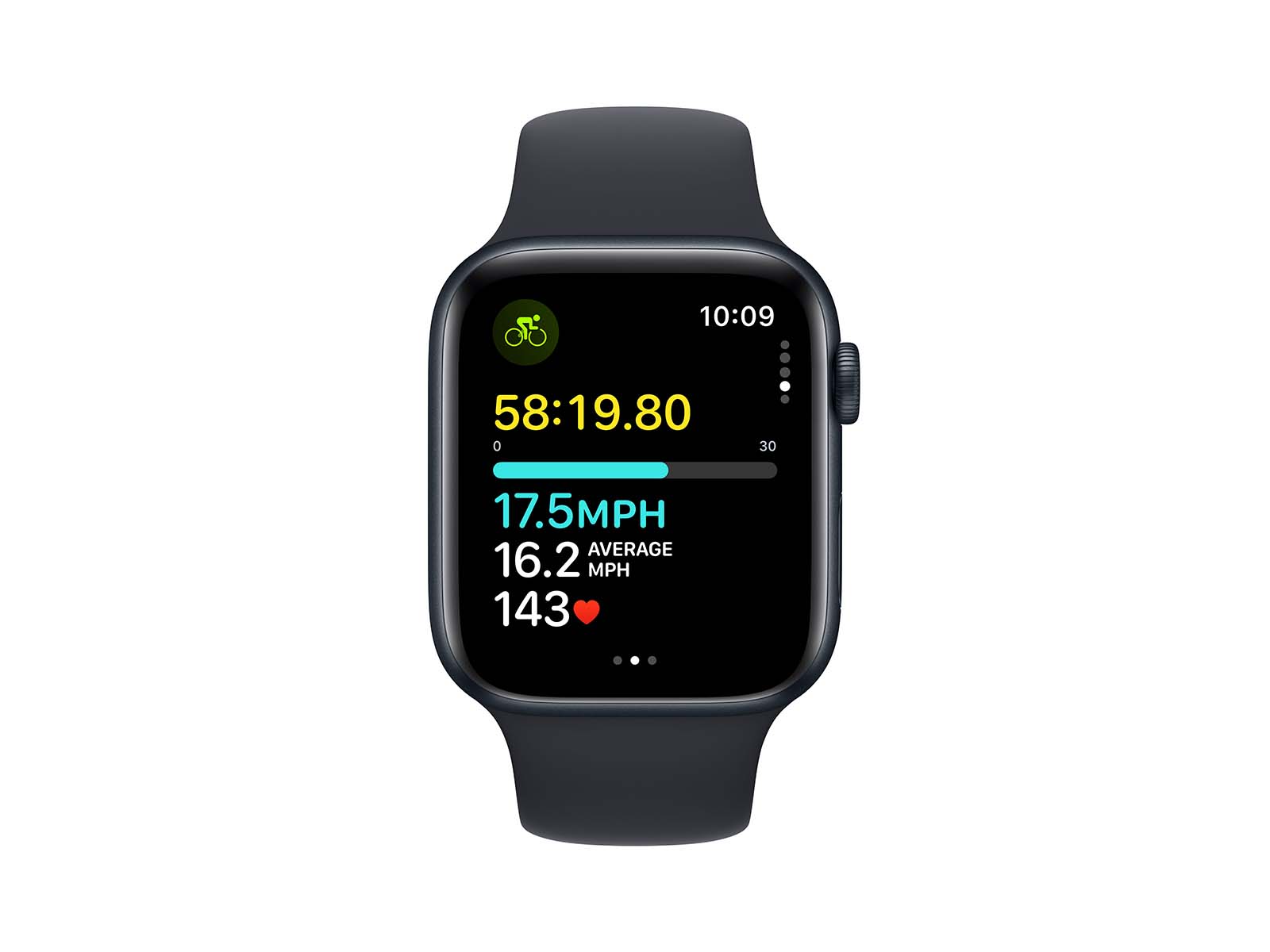 Køb Apple Watch SE GPS/Cell 44mm Midnight Alu Midnight Sports band M/L ...